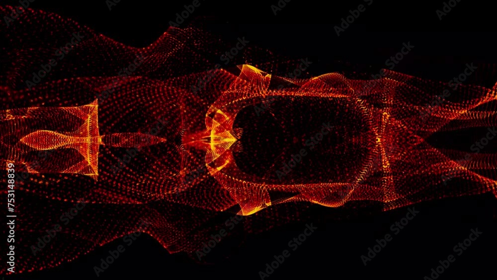 Red technology flow background, Red science website background, Red ...