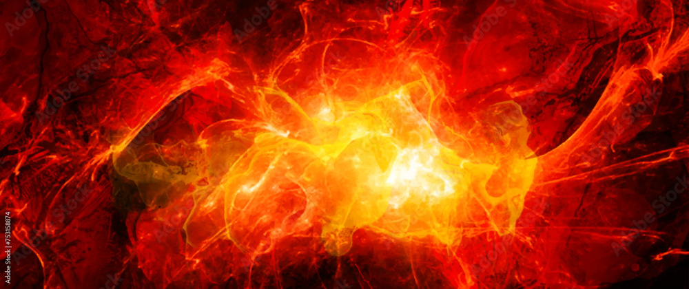 Abstract red black grunge vector background with plasma. Futuristic ...