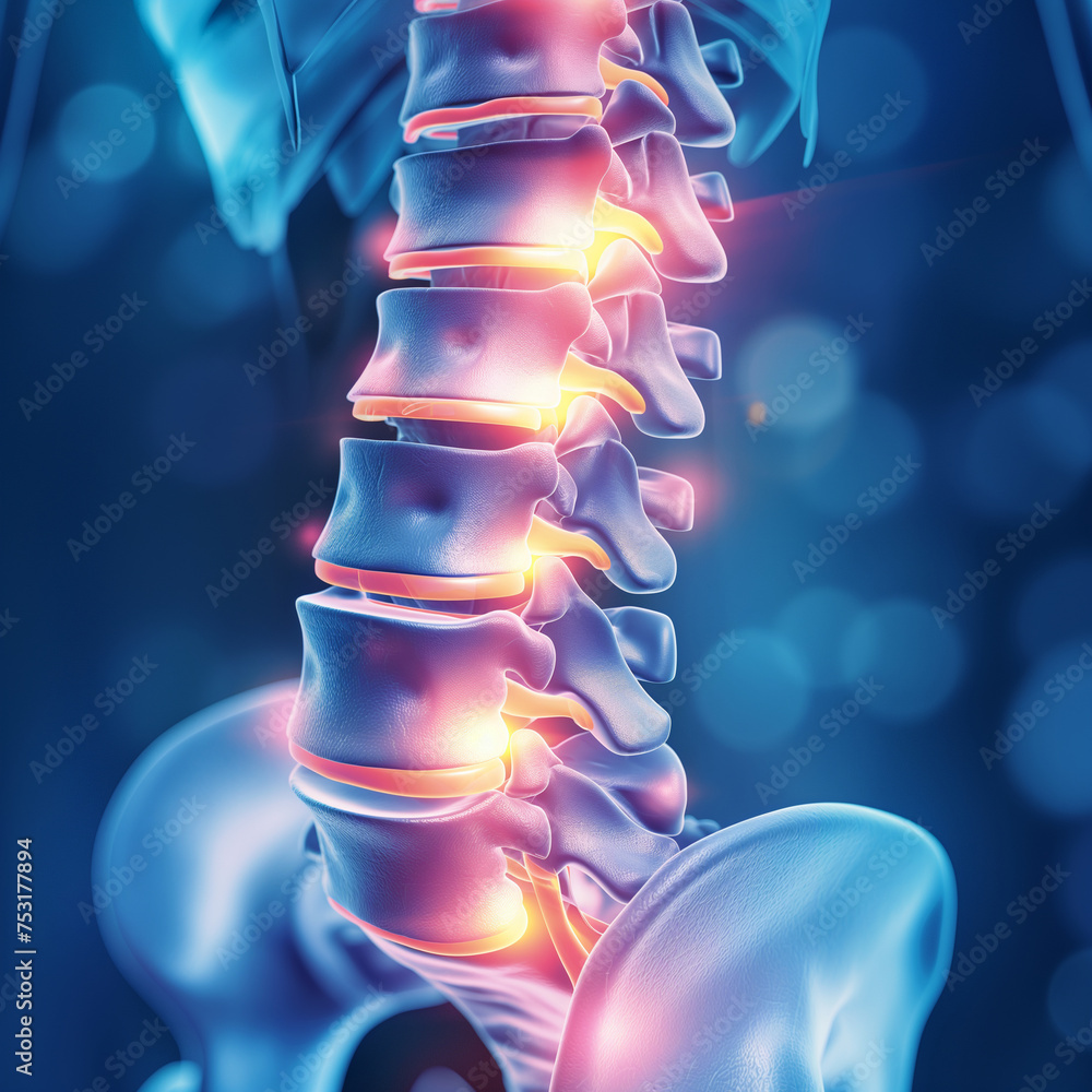 X-ray view of Chronic spine Pain with an Inflamed Prosthetic Joint ...