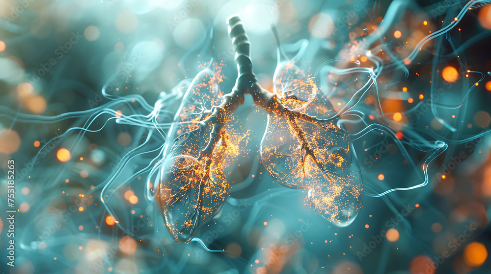 3D Visual: The respiratory system is being destroyed by toxic fumes ...
