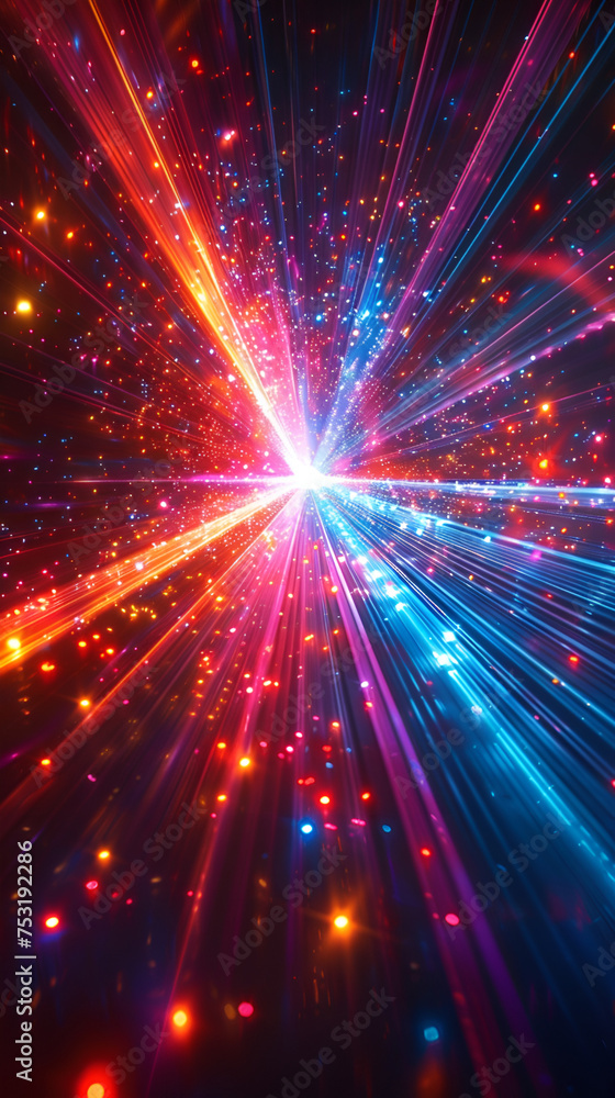 Lightspeed travel background. Galaxy and cosmos exploration, A dynamic ...
