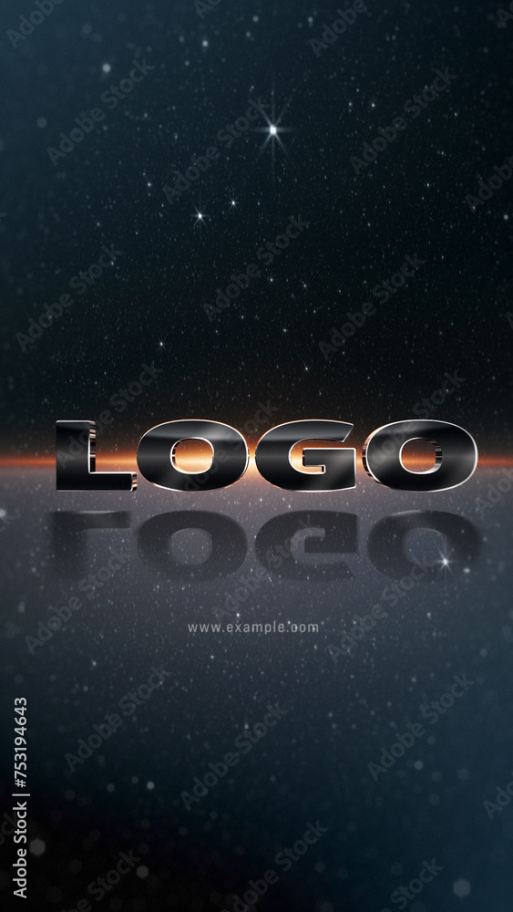 Simple Dark Logo Reveal Vertical Stories Opener for Social Media Stock ...