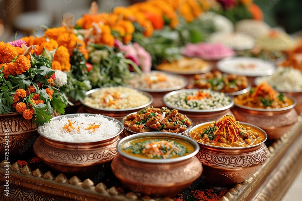 Showcase the culinary delights of Konkanastha Brahmin weddings Stock ...