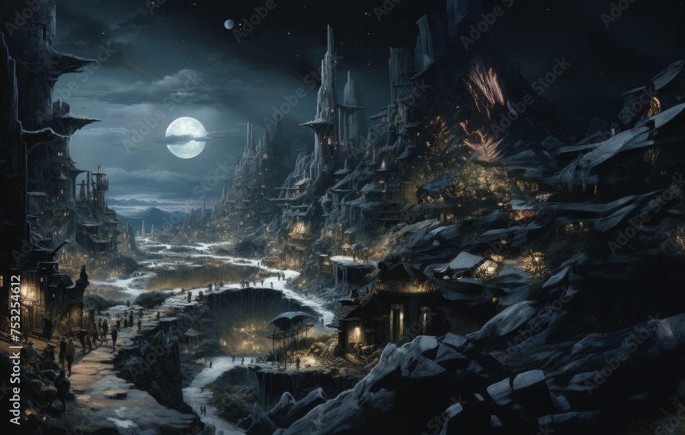 In the vast expanse of space, mysterious alien structures rise from the ...