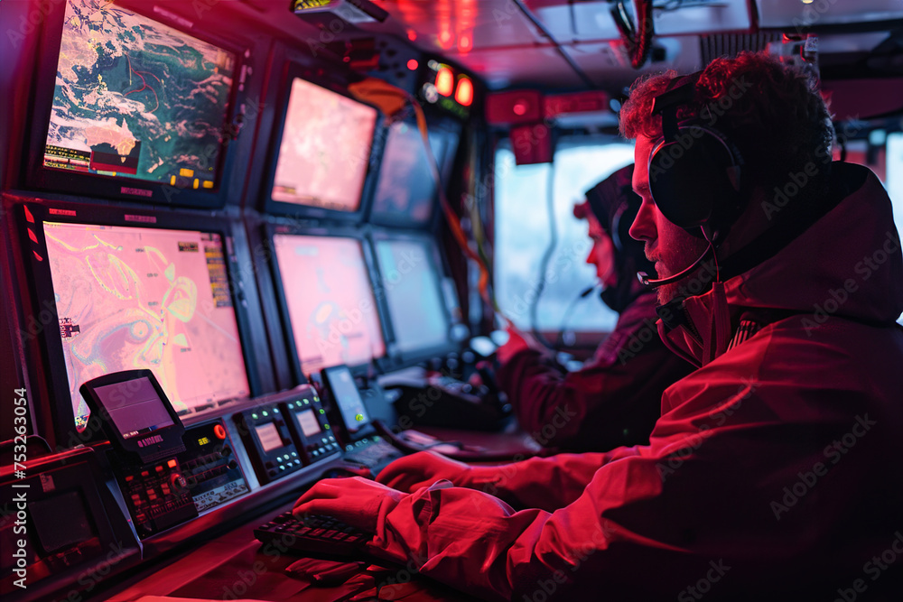 Scientists interpret atmospheric charts, forecasting climate trends and ...