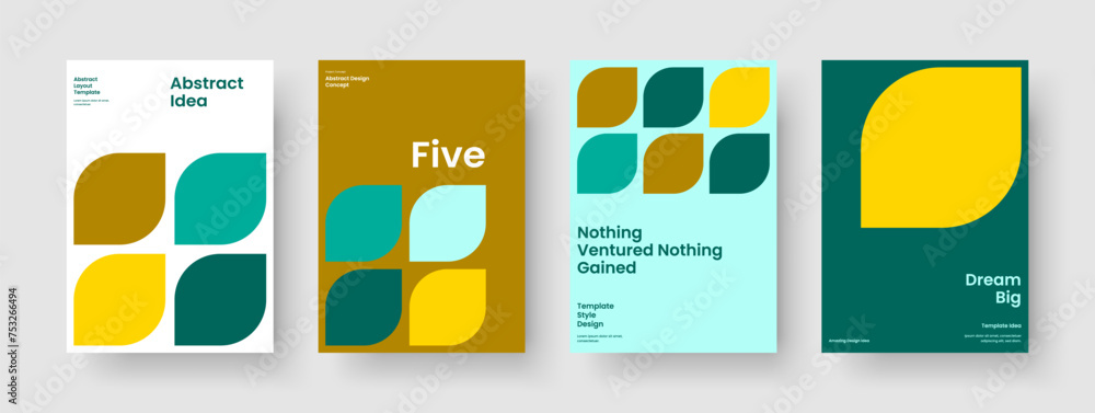Isolated Banner Layout. Modern Report Design. Creative Business ...