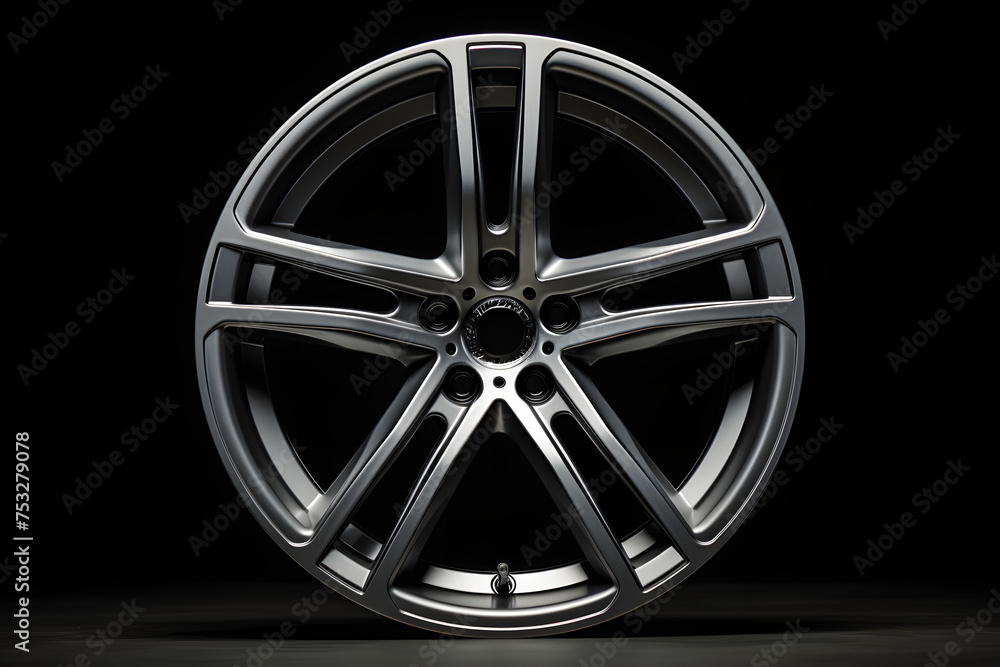 product photo of a car rim, car rim product photo, cool car rim, steel ...