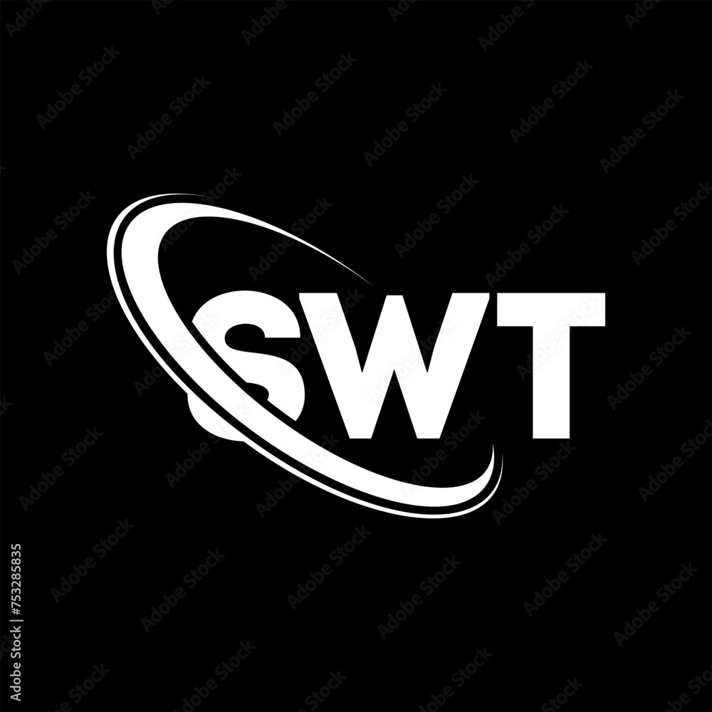SWT logo. SWT letter. SWT letter logo design. Initials SWT logo linked ...