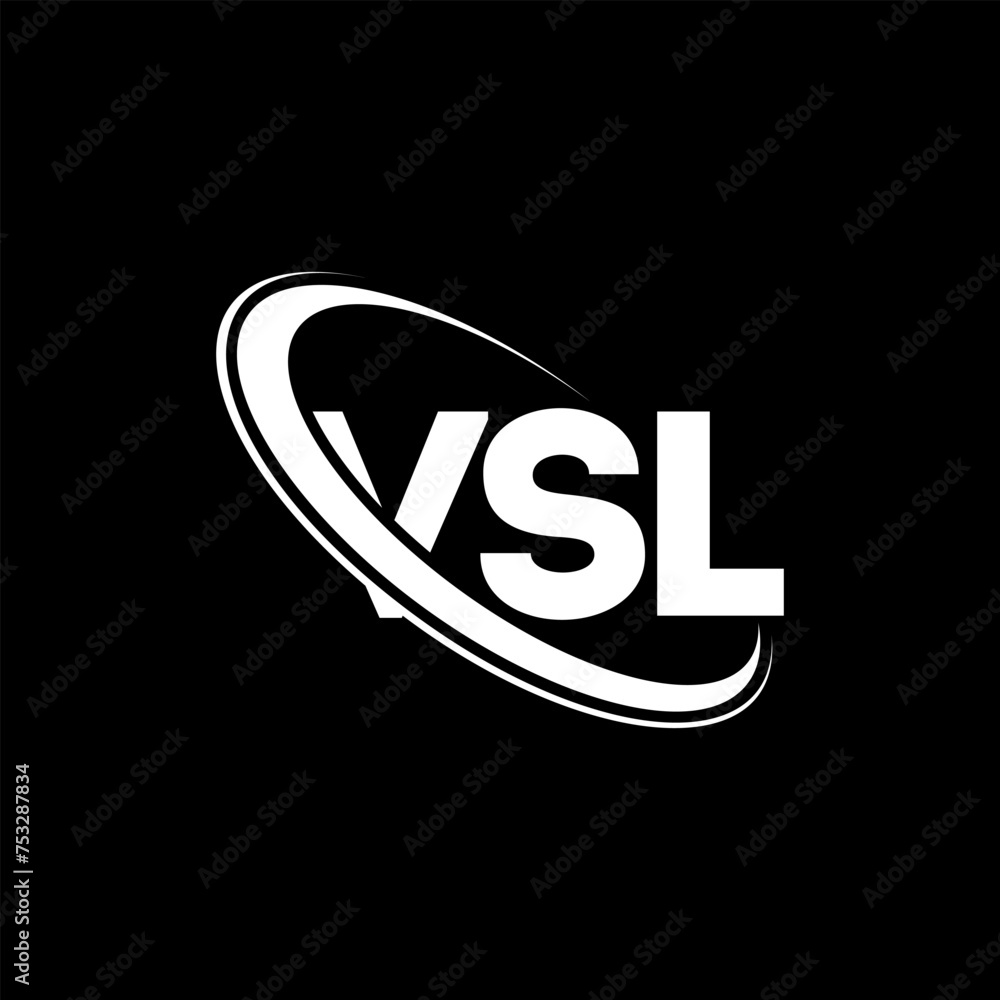 VSL logo. VSL letter. VSL letter logo design. Initials VSL logo linked ...