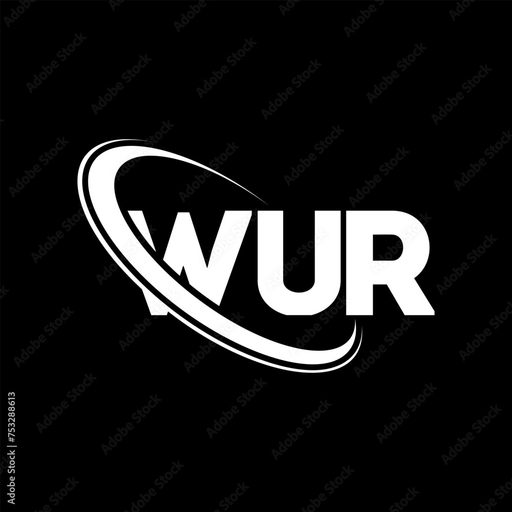 WUR logo. WUR letter. WUR letter logo design. Initials WUR logo linked ...