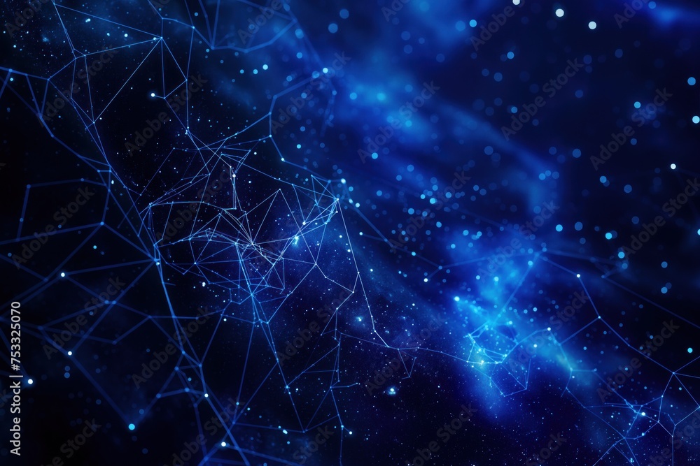 a constellation close-up stars connected by imaginary lines to form ...