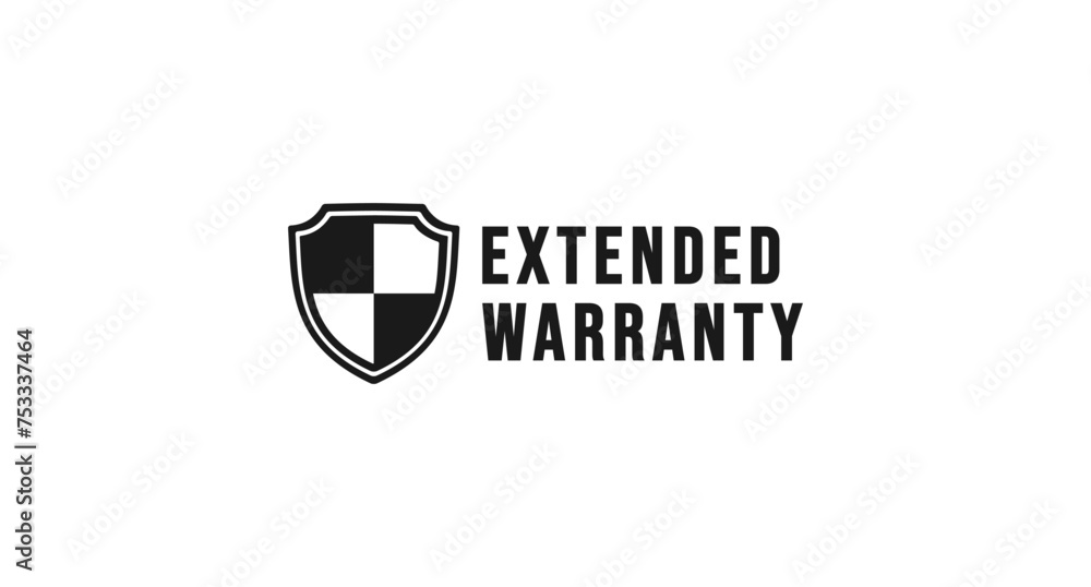 Extended warranty logo or Extended warranty badge isolated. Best ...