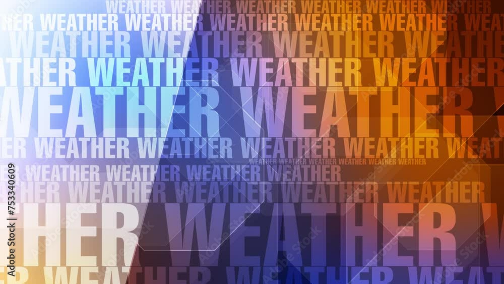 Vidéo Stock Weather text background for accurate and latest global ...