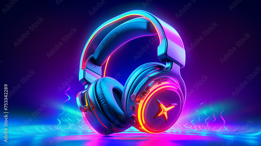 High-Tech, Wireless, Futuristic, Design Headphones, Smart Audio, Glow ...