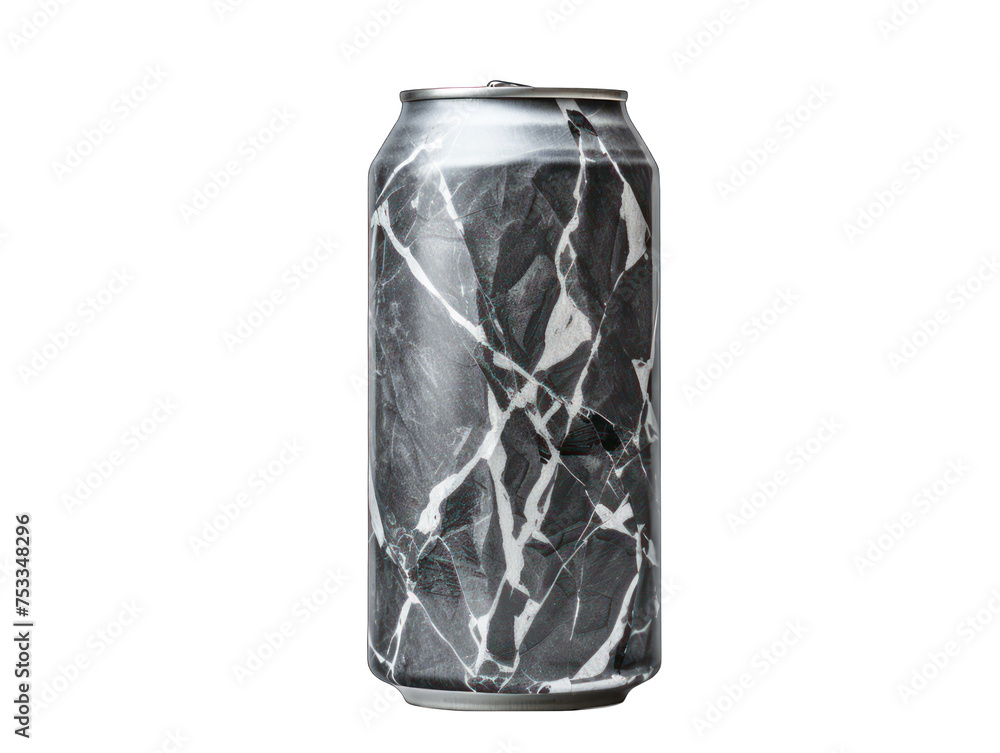 gray soda can isolated on transparent background, transparency image ...