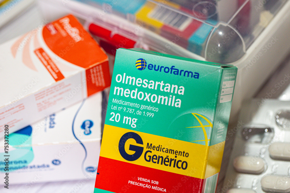 Medicamento Olmesartana medoxomila da marca Eurofarma em destaque ...