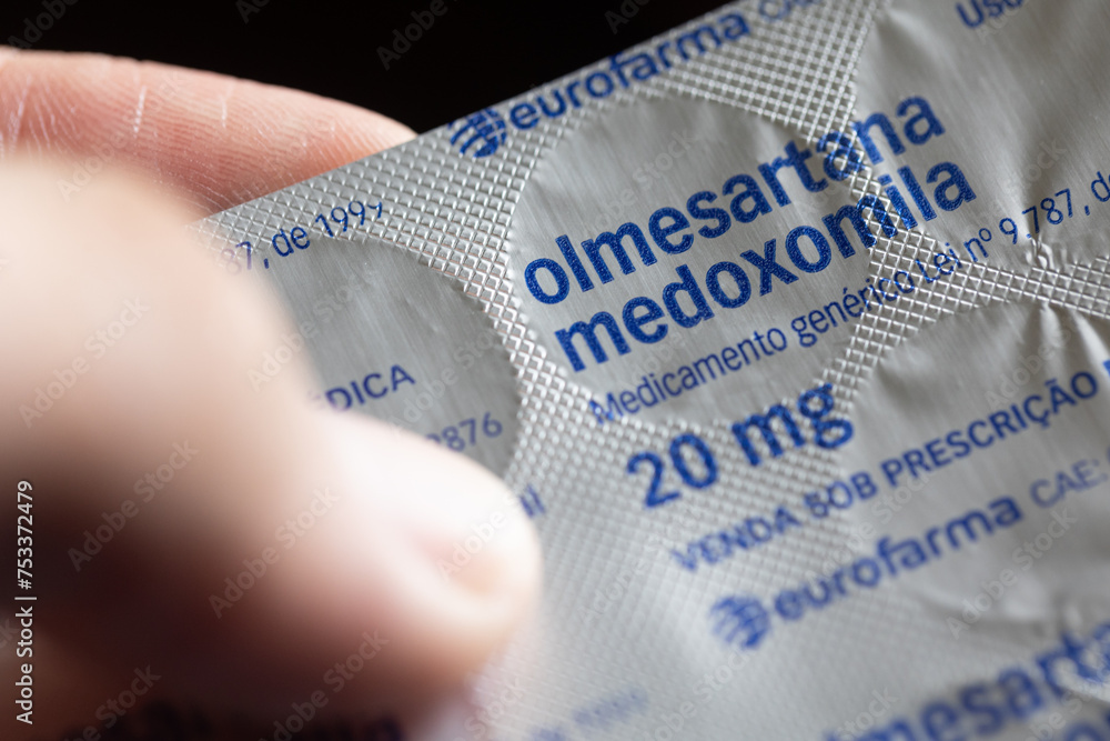 Medicamento Olmesartana medoxomila da marca Eurofarma. Remédio para ...