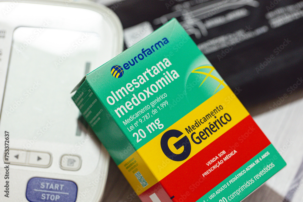 Medicamento Olmesartana medoxomila da marca Eurofarma. Remédio para ...