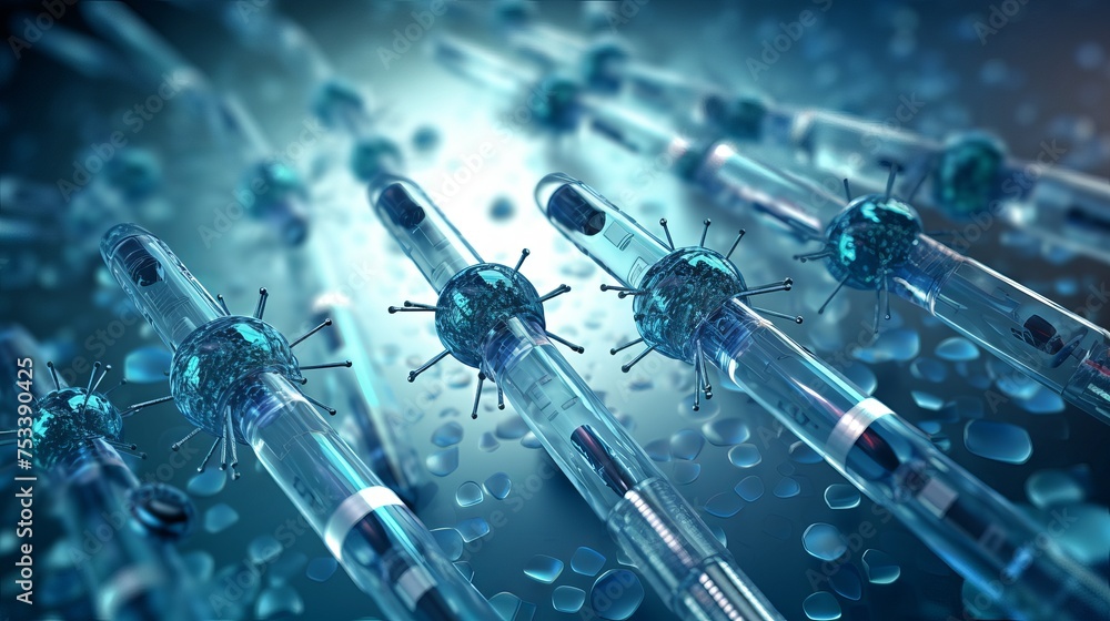 Nano medical technology and nanotechnology medicine are depicted ...