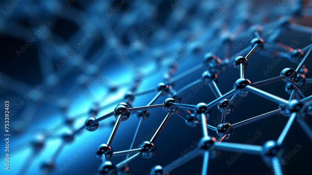 Nanotechnology, molecular structure, and science concepts are depicted ...