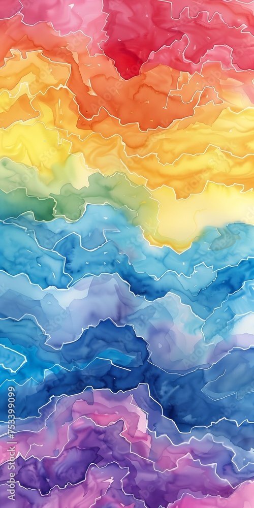 sky clouds paint map rippling oceanic waves inverted drip seas large ...