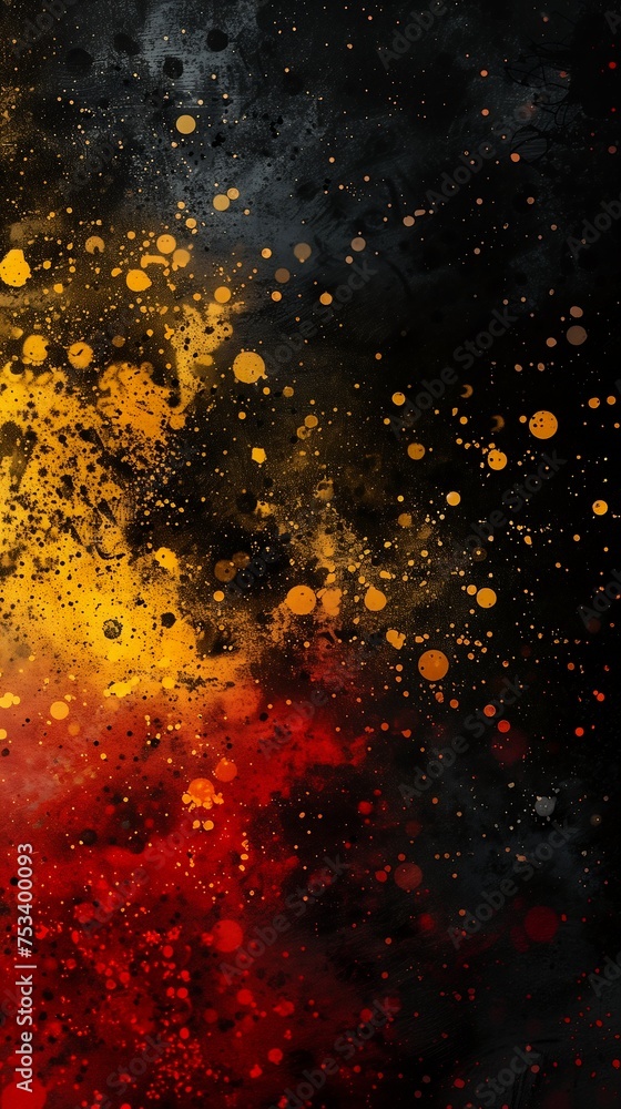 red yellow fire black spots white gold dissolve effects young distant ...