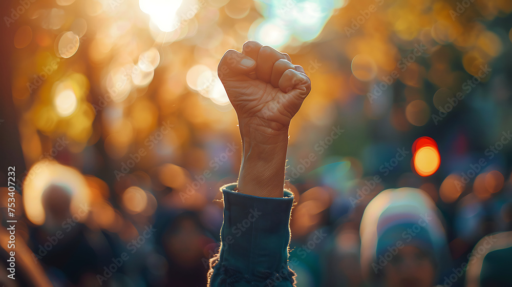 Hand showing fist or punching air, Protest symbol,victory symbol ...