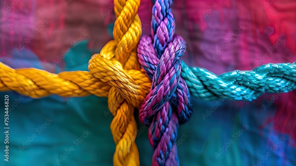 Strength in Unity: Diverse hands intertwine, forming an unbreakable ...