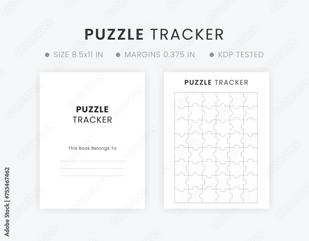 Puzzle Tracker Bullet Journal Printable Game Tracker Logbook Letter ...