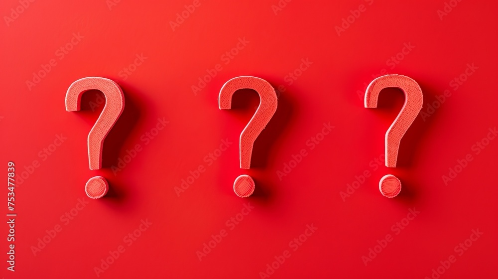 Three exclamation marks against a red background signify important ...