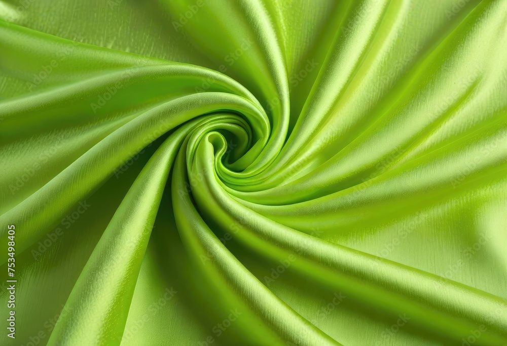 Chill with style Arctic lime silk fabric closeup, a refreshing ...