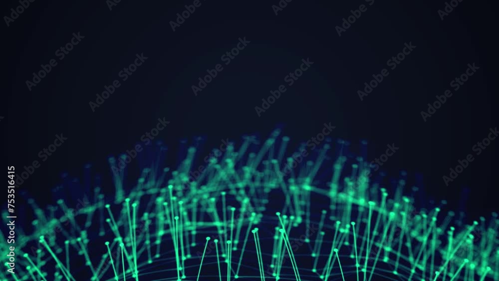 4k Futuristic Abstract Tuequoise Background Technology Network Concept ...
