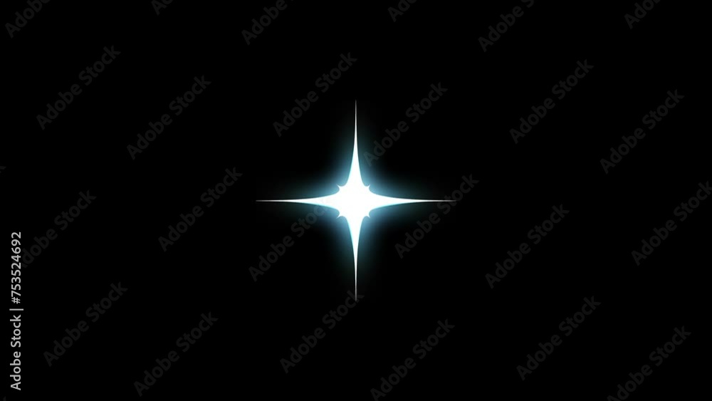 sparkling stars Shine animation.Shimmering ligh,magic flash or glitter ...