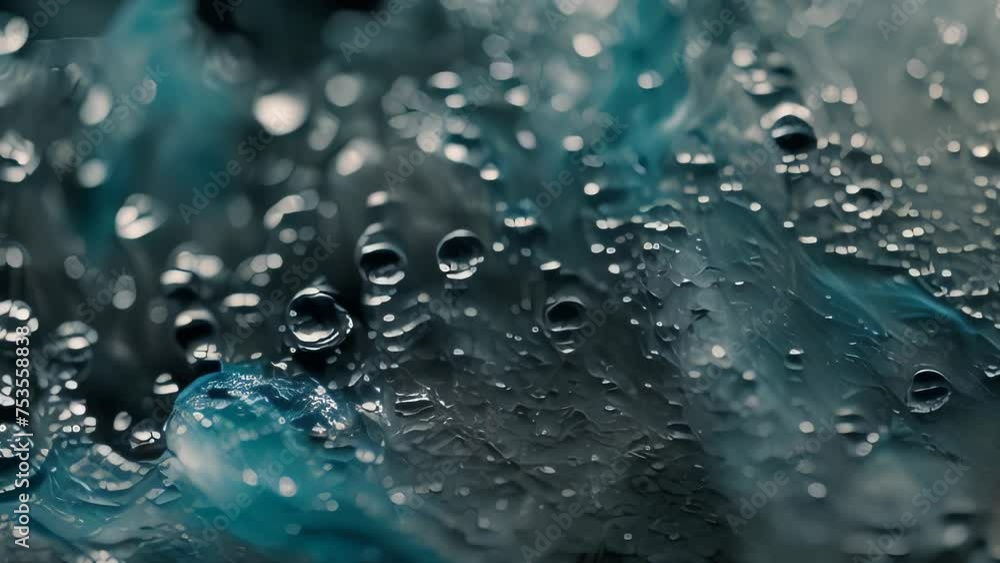Vidéo Stock Video animation footage of glistening dew droplets on a ...