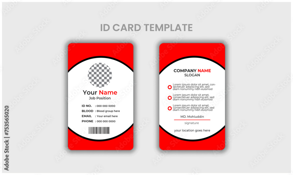 Creative Professional ID Card Design. Corporate Id card design ...