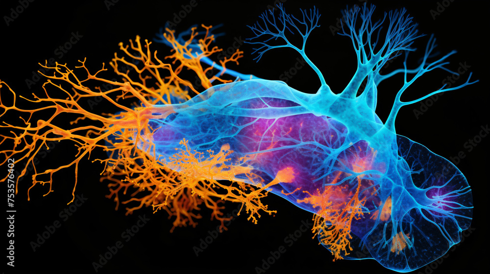 Immunofluorescencerecorded mouse brain section shows Stock Photo ...