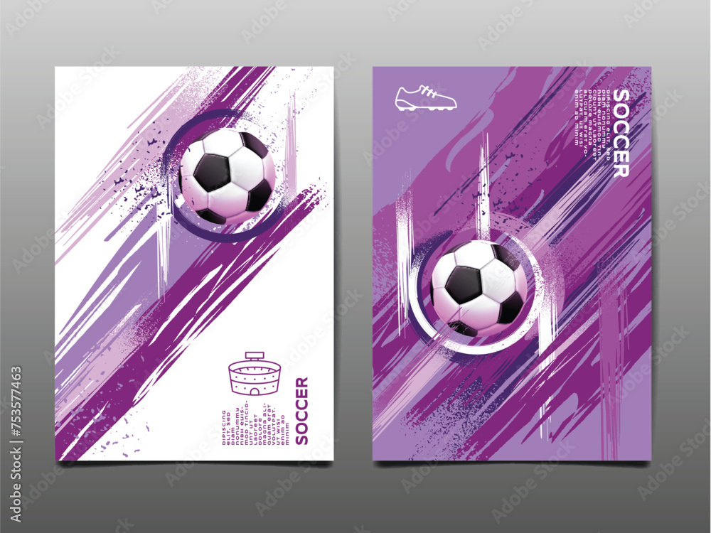 Soccer Template design , Football banner, Sport layout design, Sketch ...
