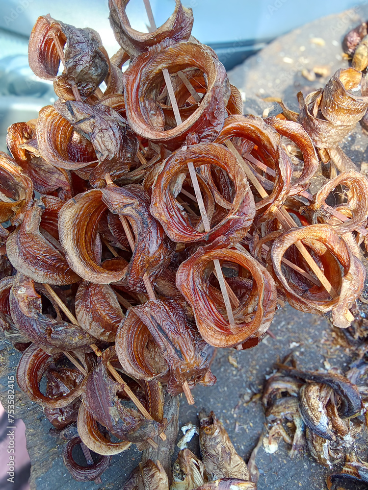 Sapele, Delta State, Nigeria - February 2 2024: Dried, Smoked, Panla ...