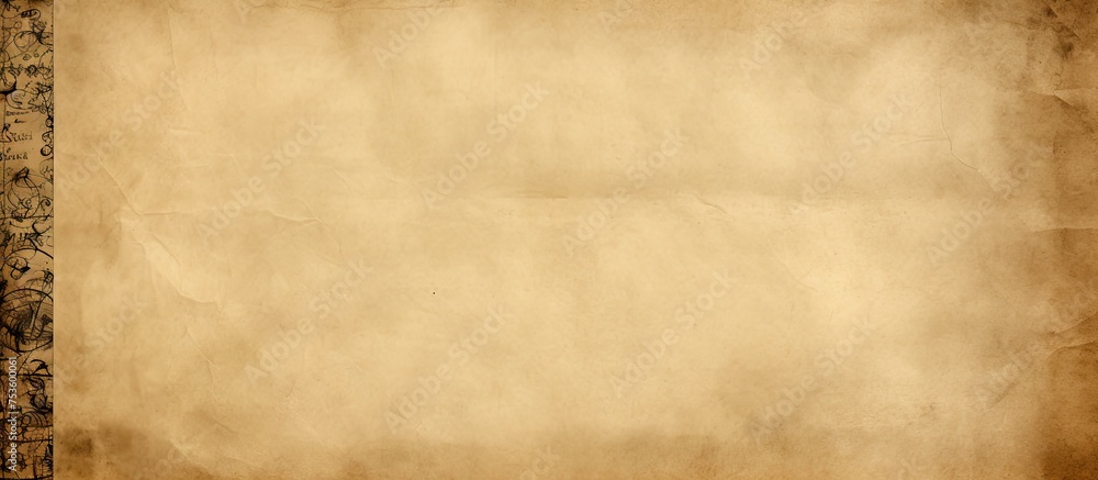 Vintage Brown Paper Note with Elegant Black Border for Classic Memories ...