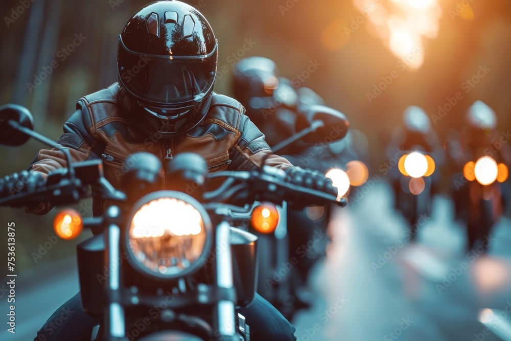 Thousands of bikers rev their engines in a thrilling motorcycle parade ...