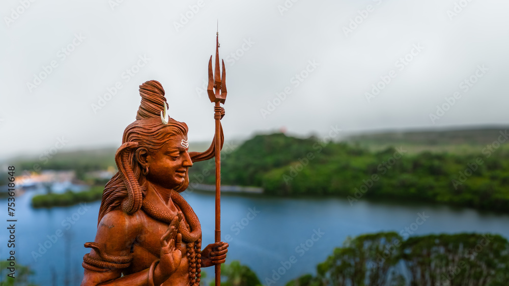 Mangal Mahadev Statue: Towering over Grand Bassin in Mauritius Stock ...