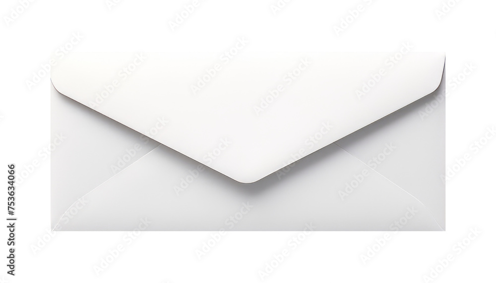 blank envelope isolated on transparent background cutout Stock ...