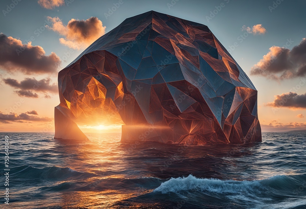 Witness the tranquility of a solitary form amidst the soothing waves of ...