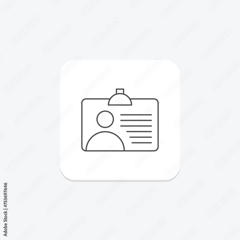 User Persona icon, persona, profile, archetype, representation thinline ...