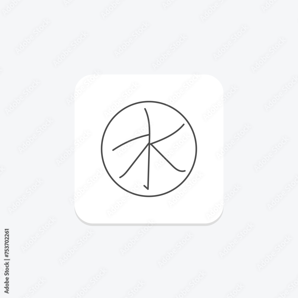 Confucius Statue icon, statue, chinese, philosopher, wisdom thinline ...