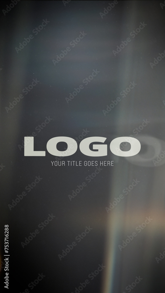 Light Logo Opener Vertical Stories Opener for Social Media Stock ...