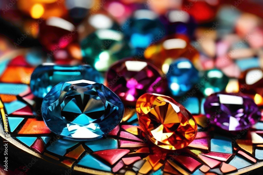 "The fabulous ring gleamed upon her finger, a dazzling testament to ...