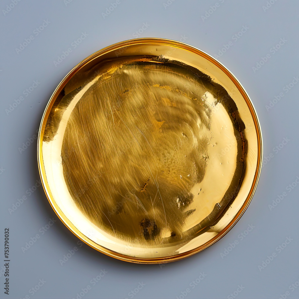 Golden Glow: Stunning Images of Shiny Gold Plate Captured with ...