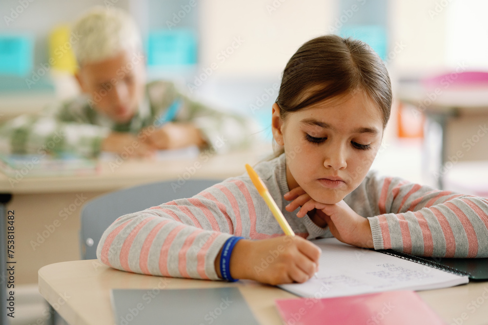 Fulfilling task learner studious cognition solve classroom take note ...