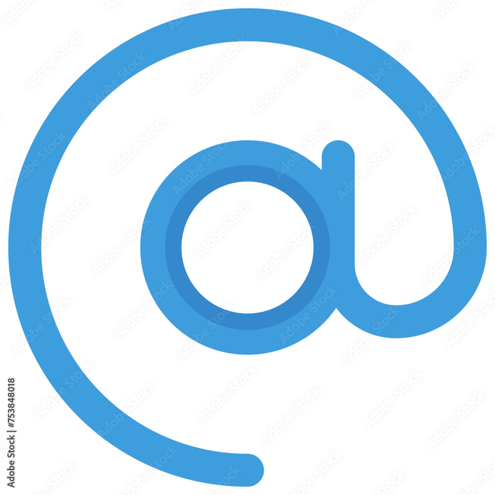 Email At Symbol Icon Stock Vector | Adobe Stock